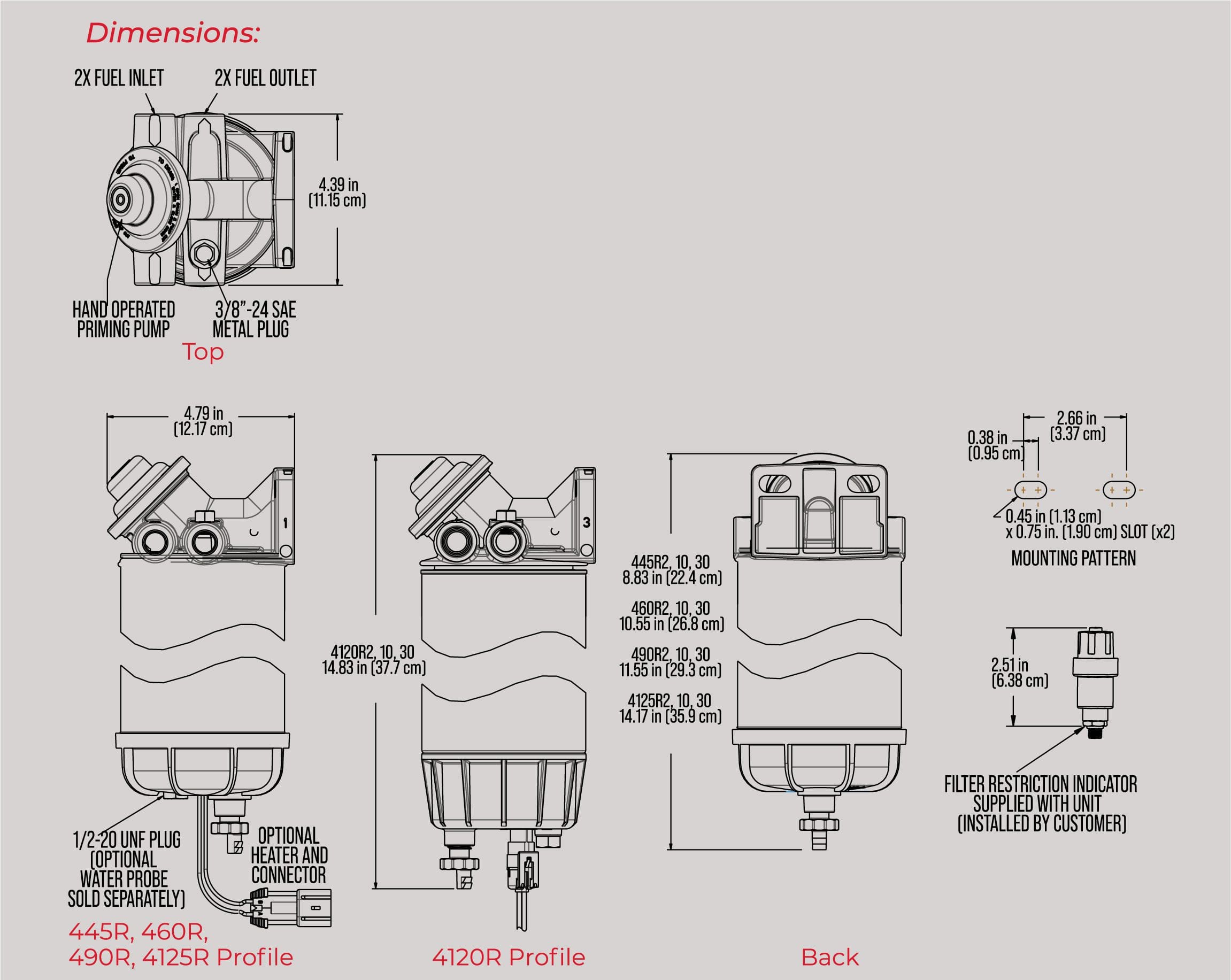 Racor 4120R Diesel Fuel Filter | HWL GROUP
