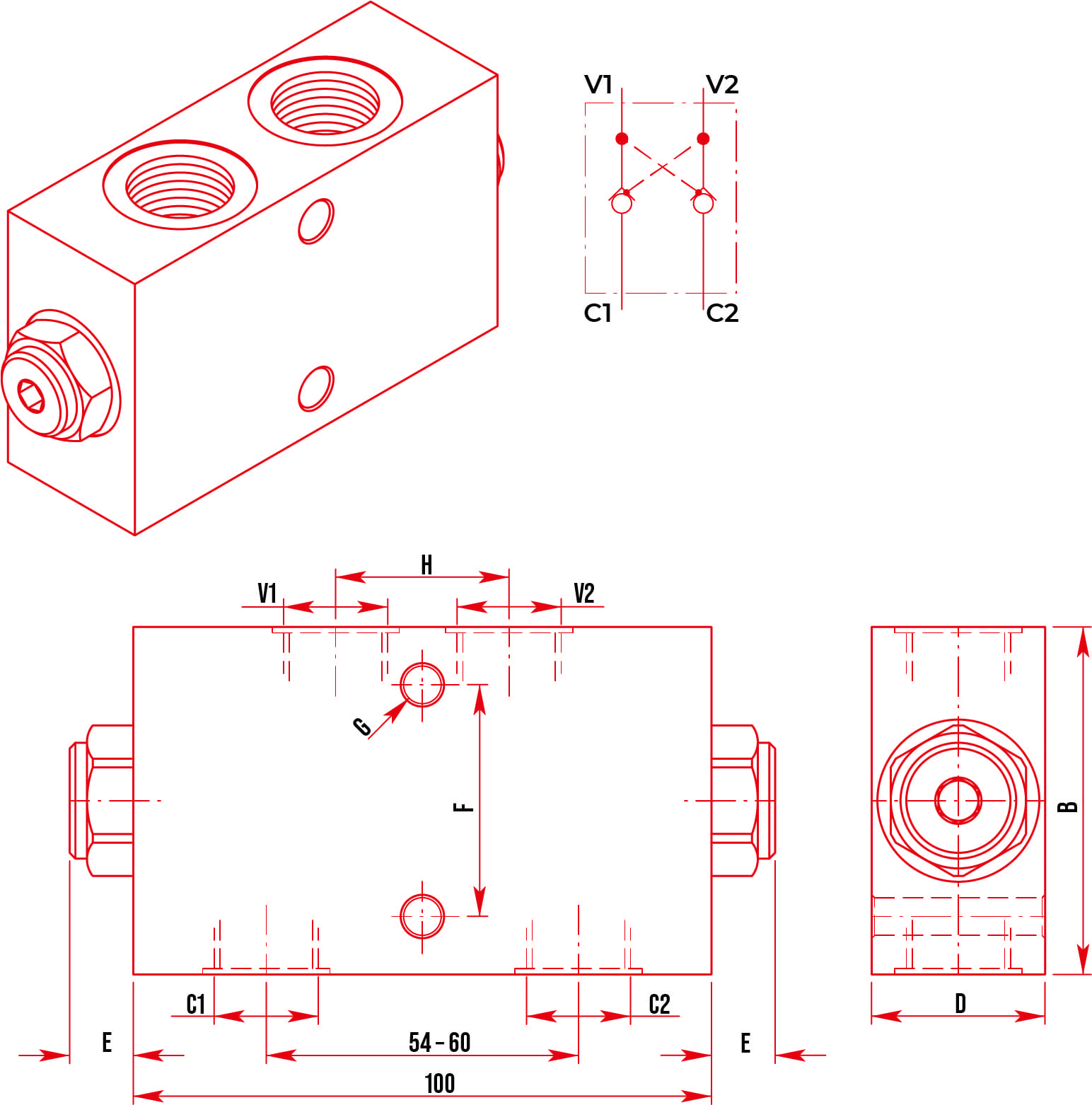 PILOT OPERATED CHECK VALVE Dual POC | HWL GROUP PILOT OPERATED CHECK VALVE Dual POC | HWL GROUP