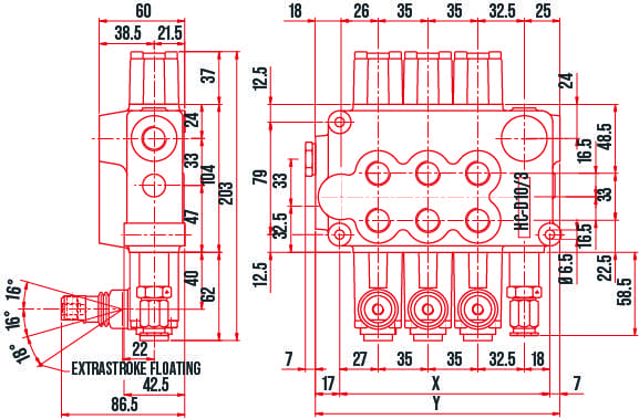 Hydrocontrol HC-D10 Monoblock Control Valve | HWL GROUP