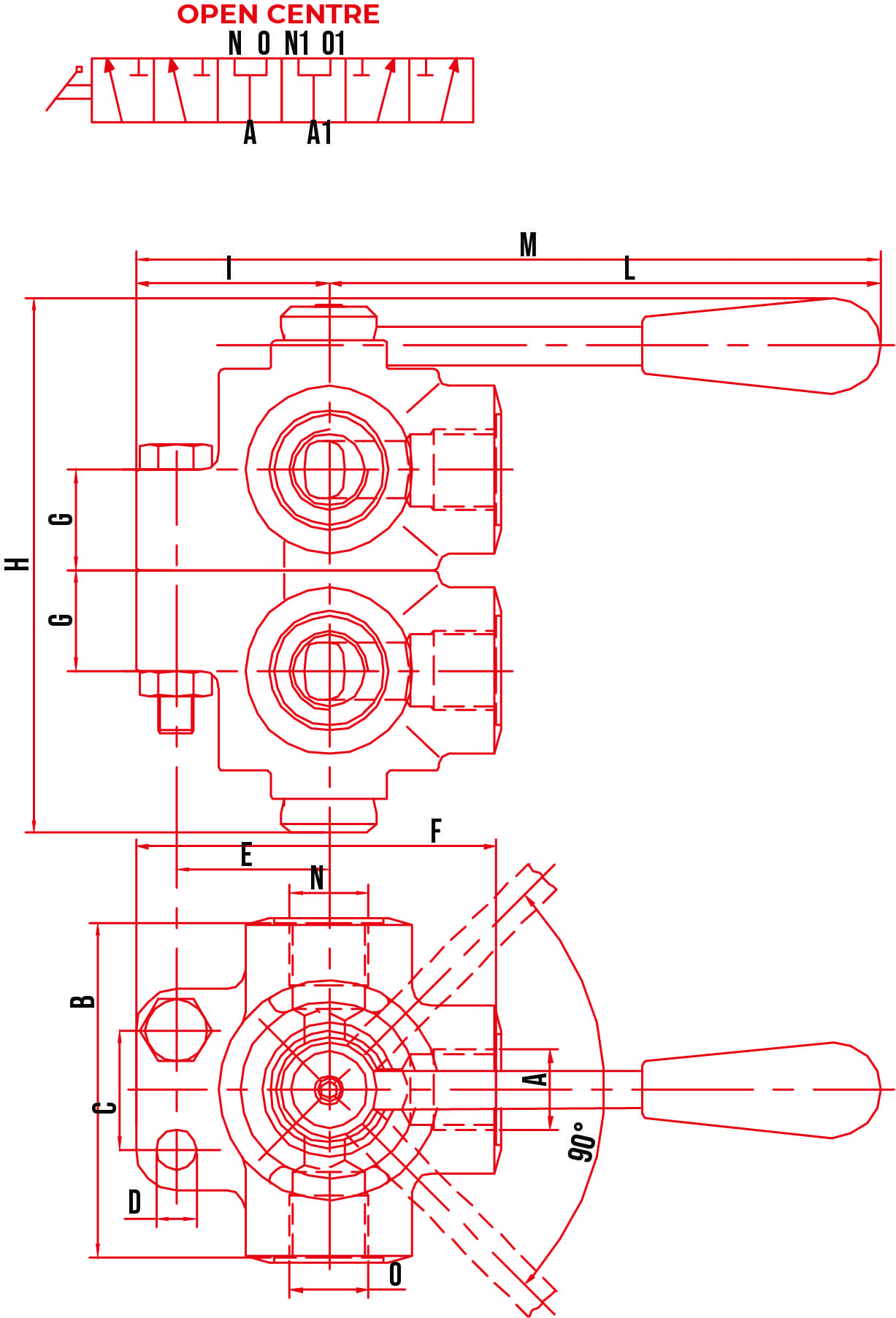 HV Hydraulic 6 Way Rotary Diverter Valves | HWL GROUP
